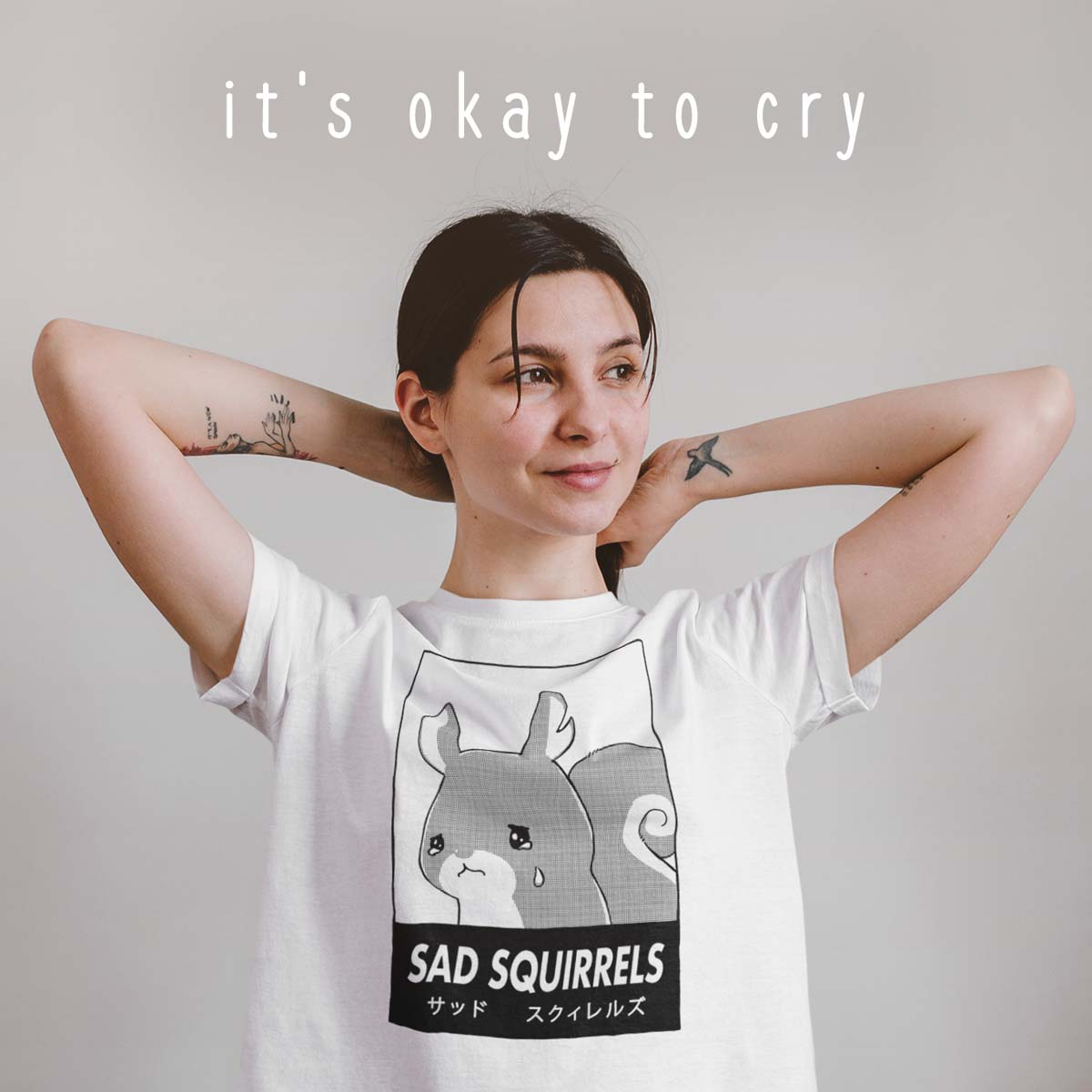 Sad Squirrels Anime Style Tees - Kenny Velez Shop